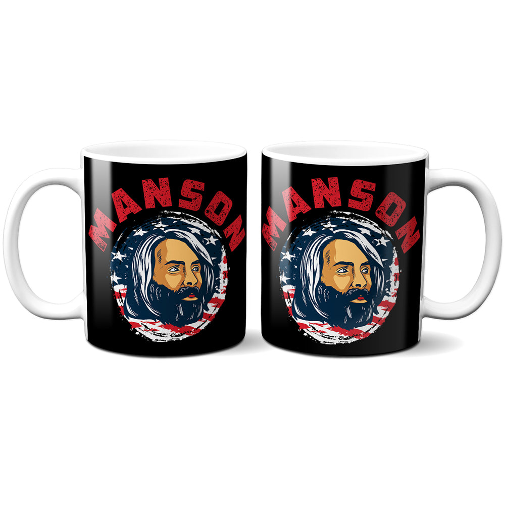 Patriotic Charles Manson Mug | Serial Killer Shop